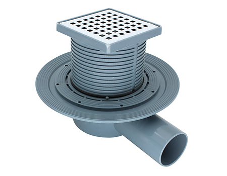Square Drain Horizontal Outlet | Industrial Floor Drain Manufacturer